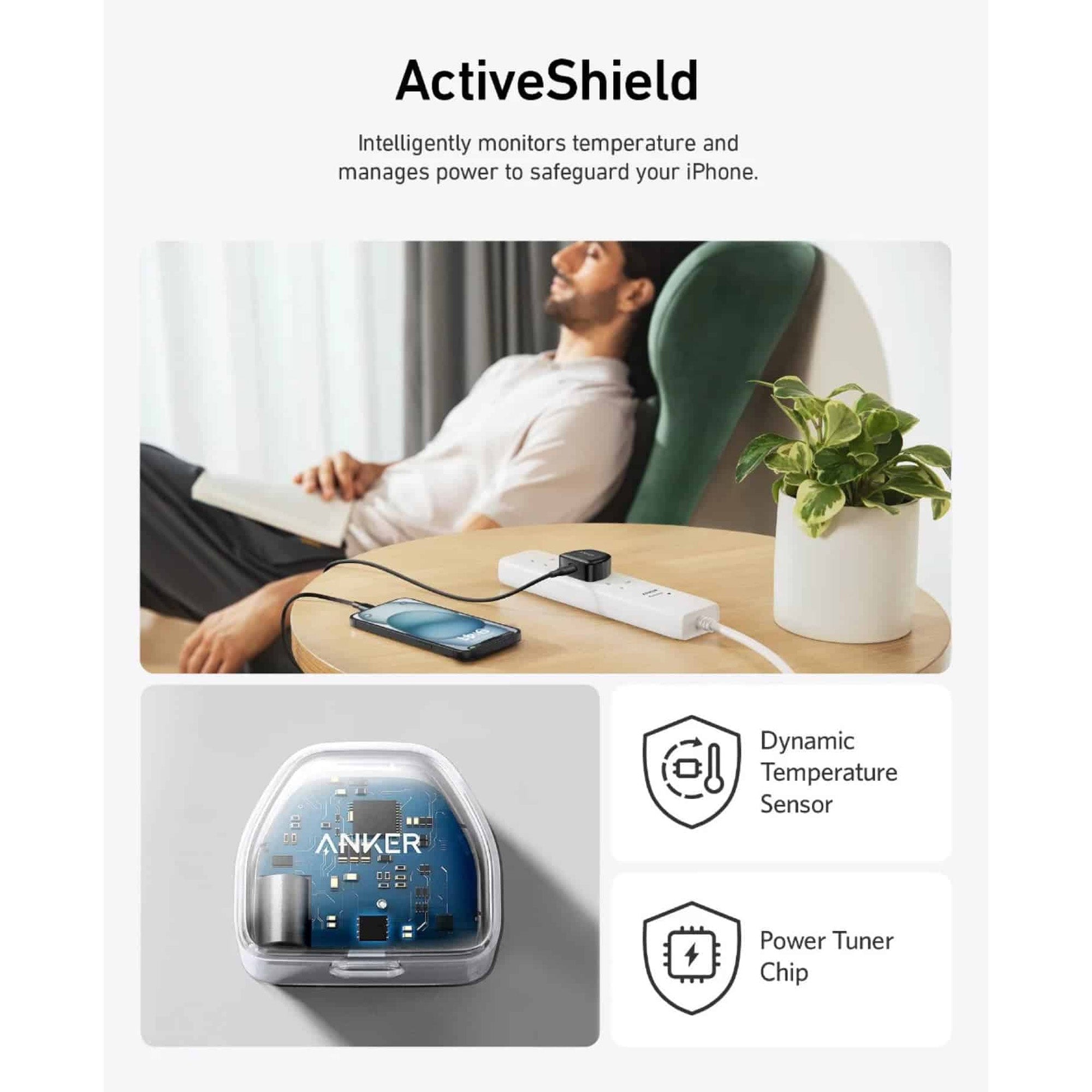 Anker Charger PowerPort Nano 20W USB-C Charger – Three Accessories