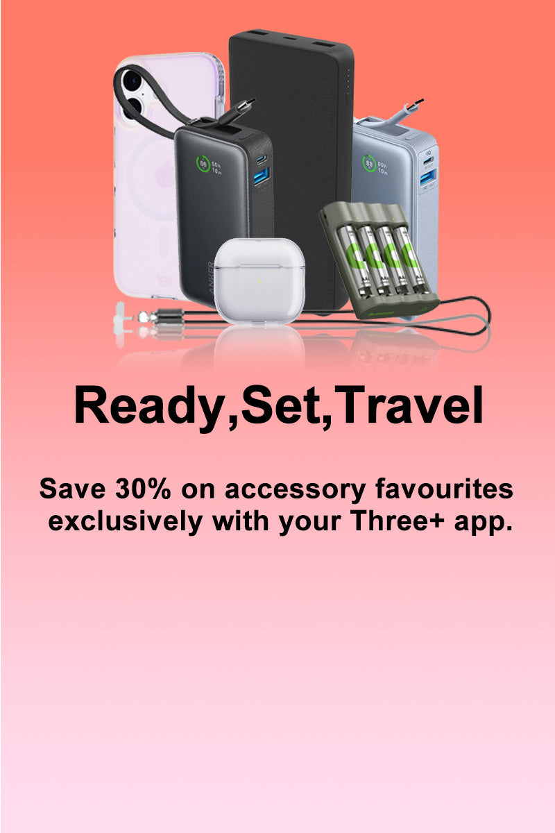Buy Headphones, Chargers, Cases And More | Three Accessories